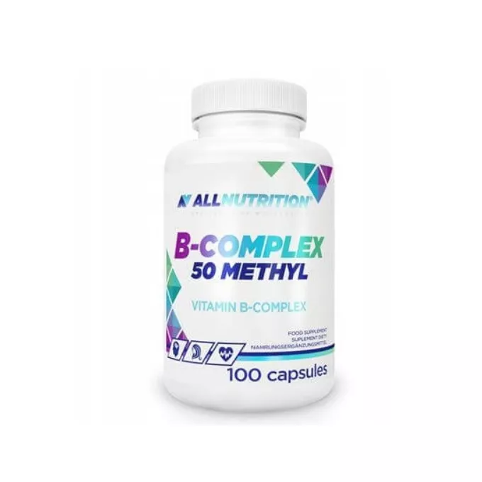 ALLNUTRITION B-Complex 50 Methyl Vitamin B-Complex Suplement Diety 100 ...