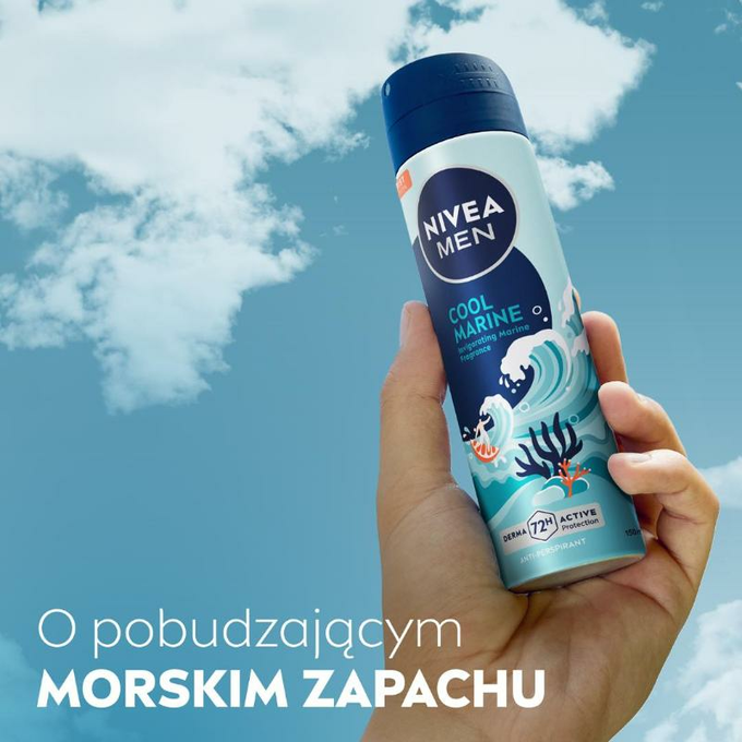 NIVEA MEN Cool Marine Antyperspirant Spray 150ml - sklep Cocolita