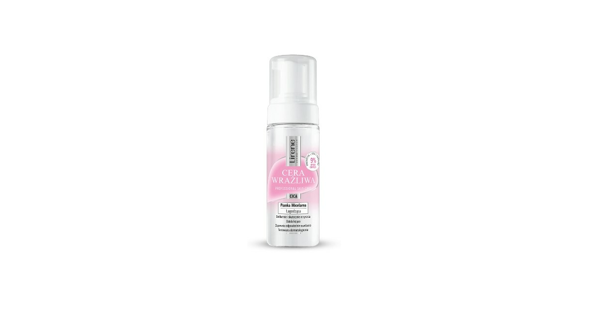 Lirene Cera Wrażliwa Łagodząca Pianka Micelarna 150ml - sklep Cocolita