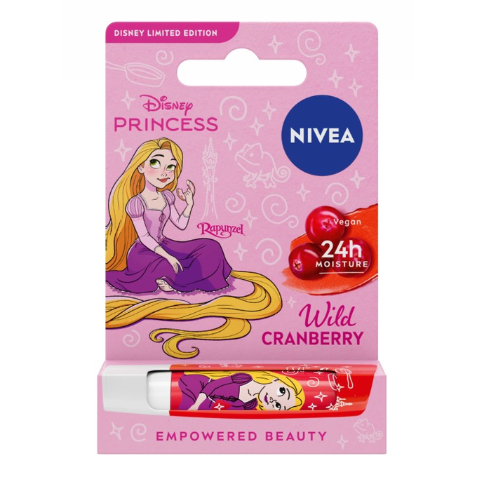 NIVEA Pomadka do Ust Disney Princess Wild Cranberry - sklep Cocolita