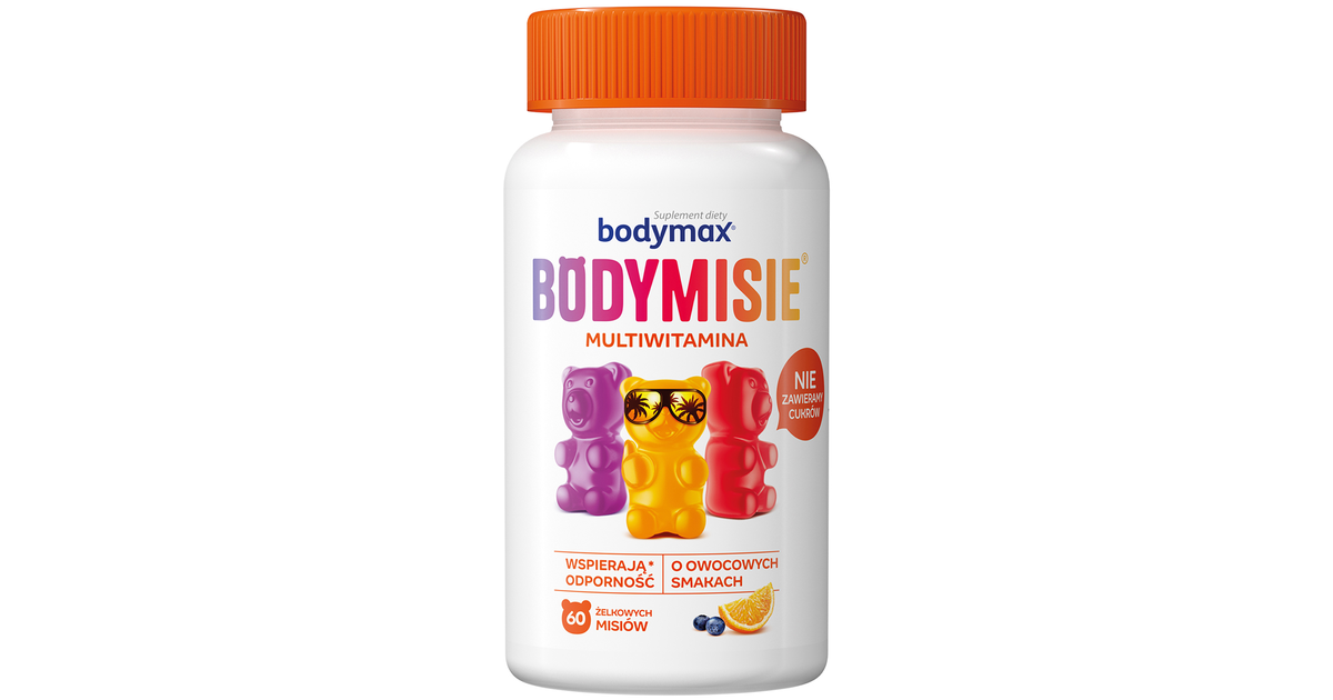 Bodymax Bodymisie Multiwitamina Suplement Diety o Smaku Owocowym 60 ...