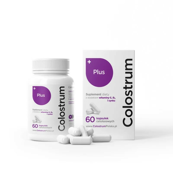 Colostrum Plus Suplement Diety 60 Kapsułek Celulozowych - sklep Cocolita