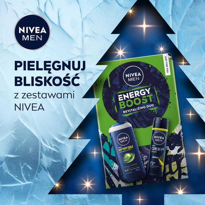 NIVEA Men Zestaw Prezentowy Energy Boost Revitalizing Duo - sklep Cocolita