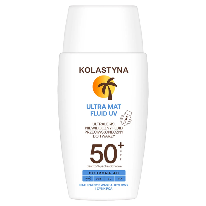 Kolastyna Ultralekki Niewidoczny Fluid Przeciwsłoneczny do Twarzy SPF50 ...