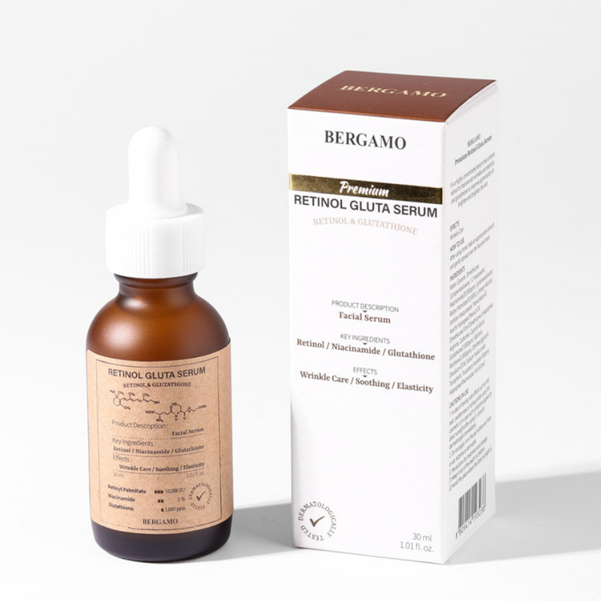 Bergamo Retinol Gluta Serum do Twarzy z Retinolem i Glutationem 30ml ...