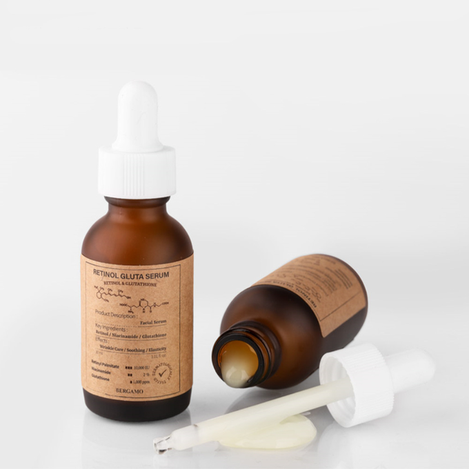 Bergamo Retinol Gluta Serum do Twarzy z Retinolem i Glutationem 30ml ...