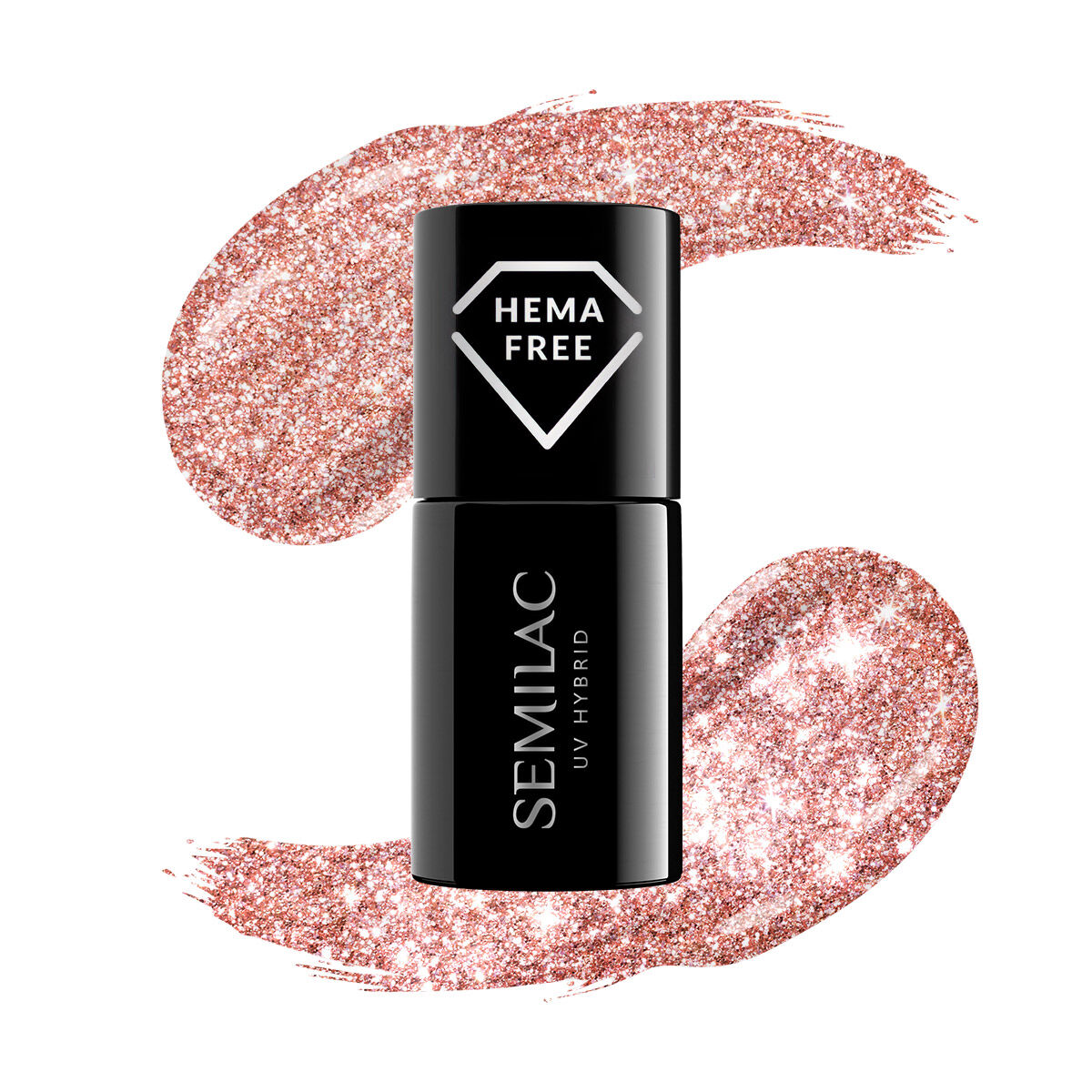 Semilac Lakier Hybrydowy 458 Sparkling Rose - sklep Cocolita
